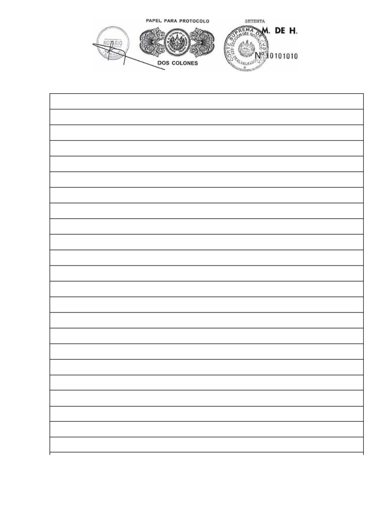 Protocolo Hoja Principal | PDF