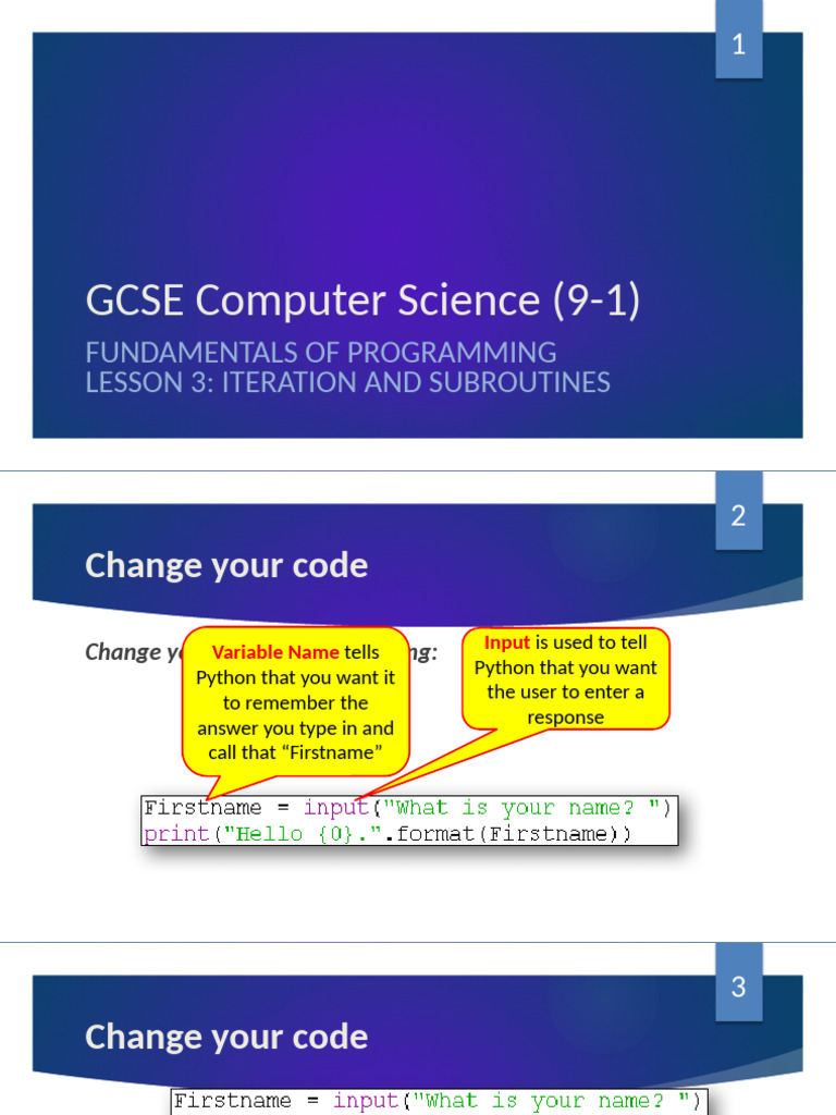5 Iteration and Subroutines | PDF | Control Flow | Software Development