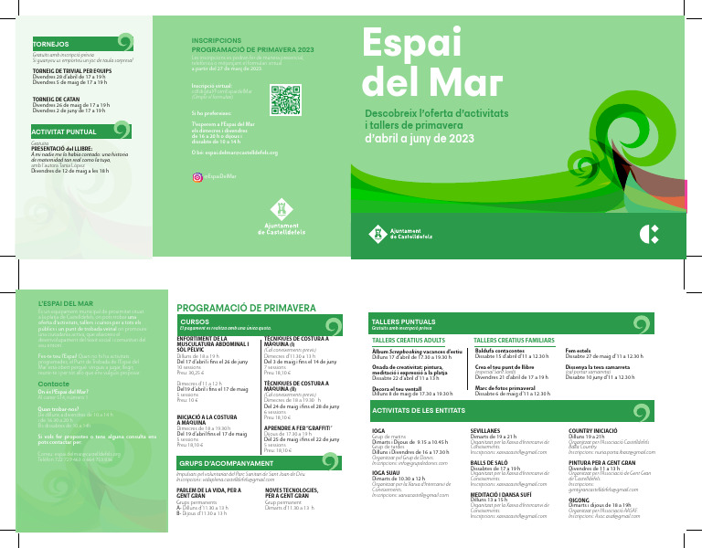 Díptic Primavera Espai Del Mar | PDF