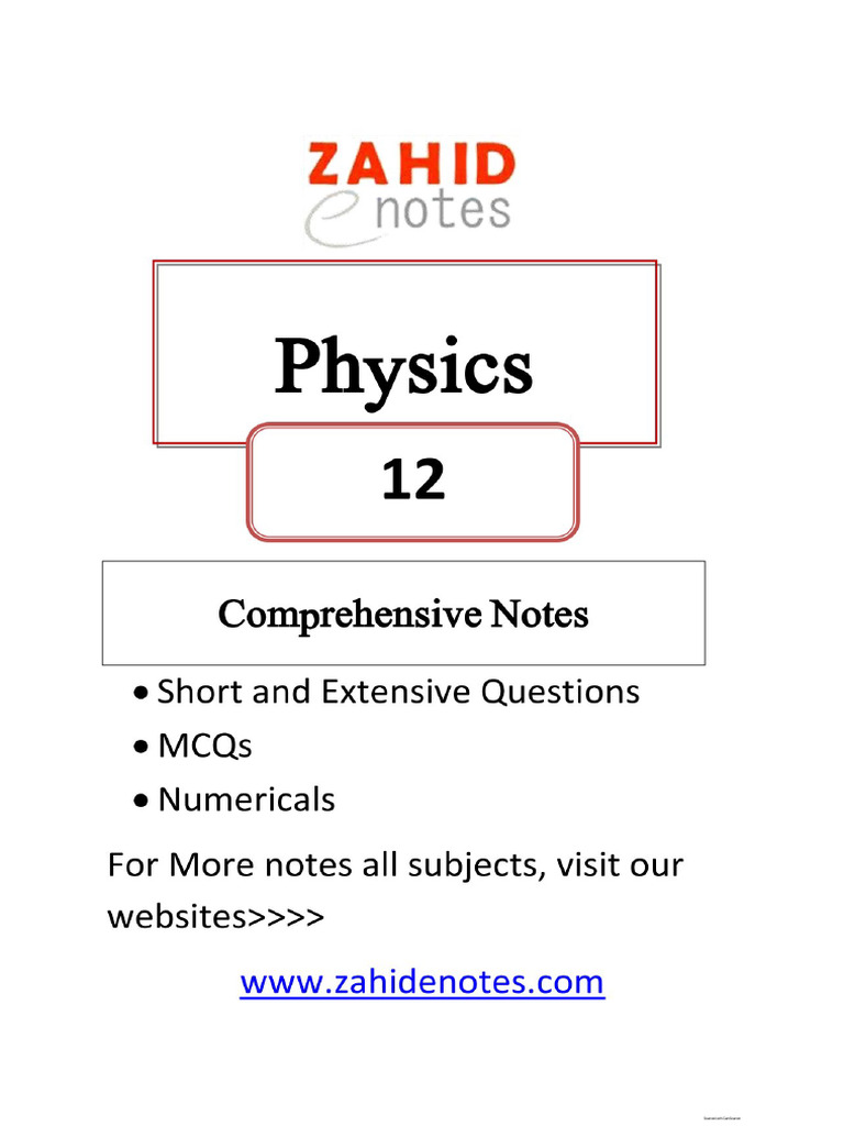 2nd Year Physics Complete Notes | PDF