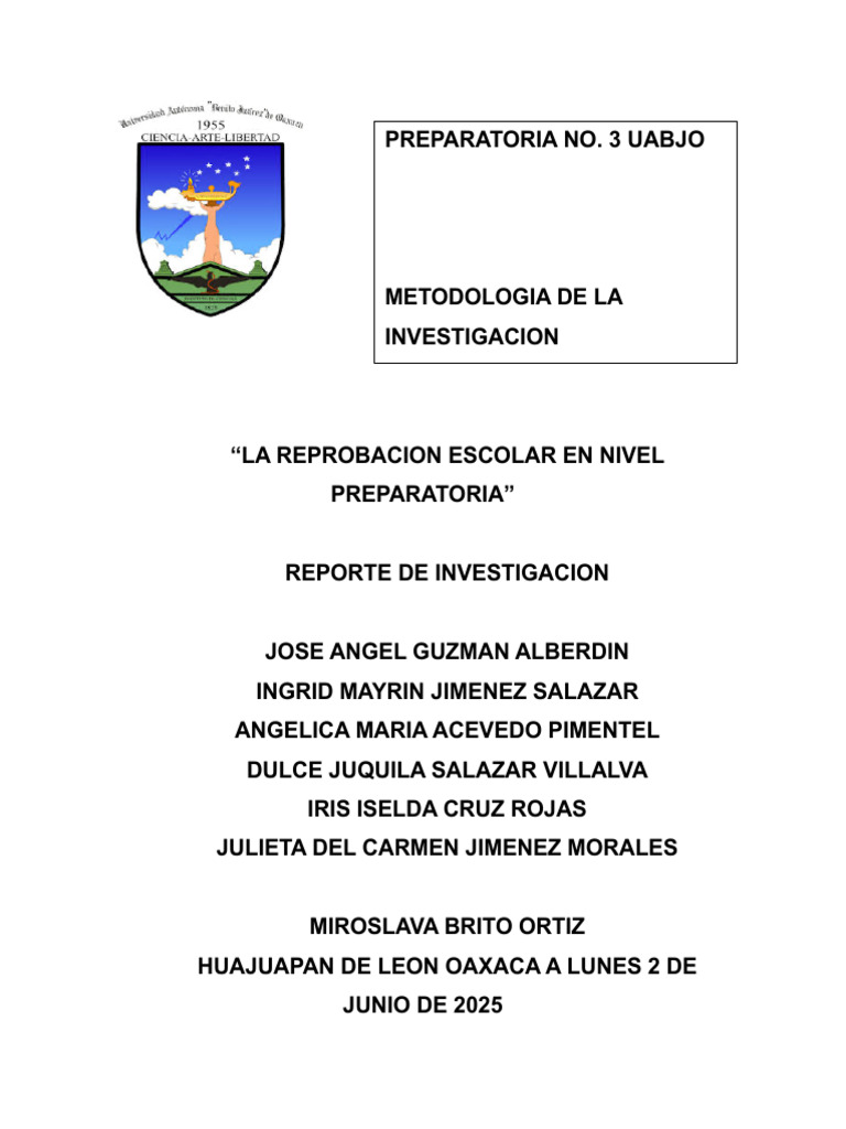 Reprobacion Escolar A Nivel Preparatoria. | PDF | Enseñando ...