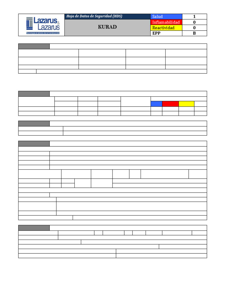 SDS Kurad | PDF | Agua | Química
