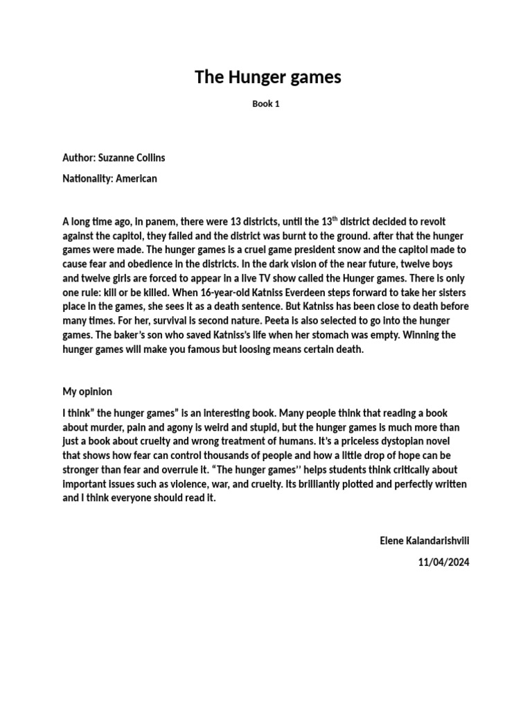 The Hunger Games | PDF