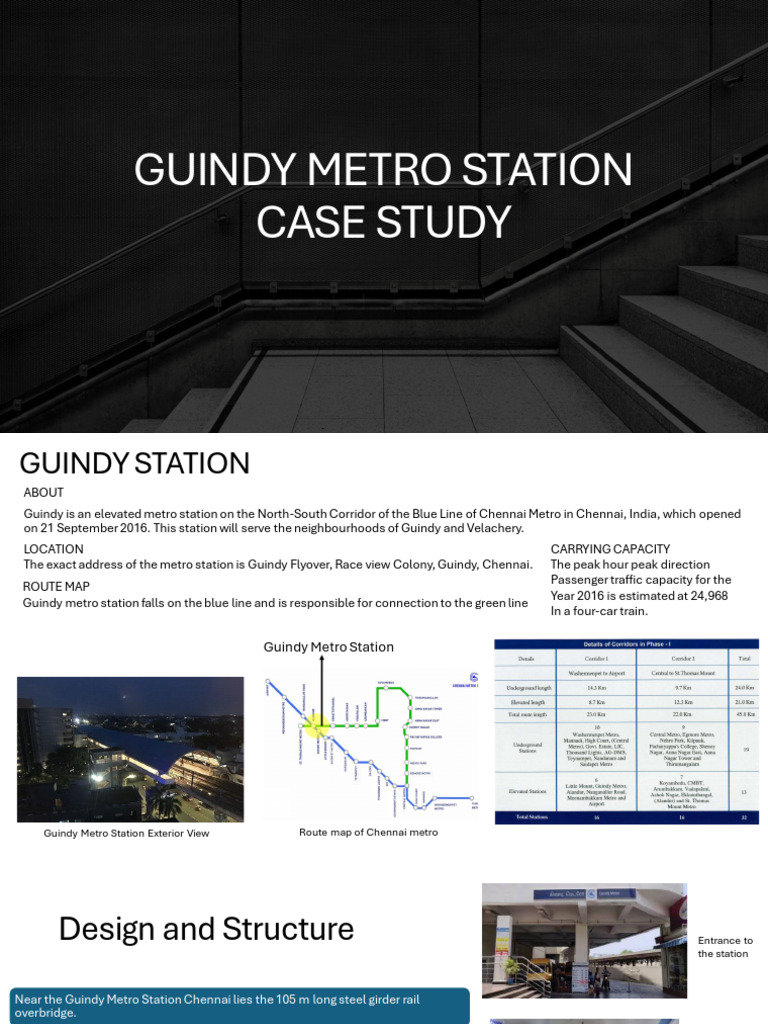 Guindy Metro Station Overview and Features | PDF | Rapid Transit ...