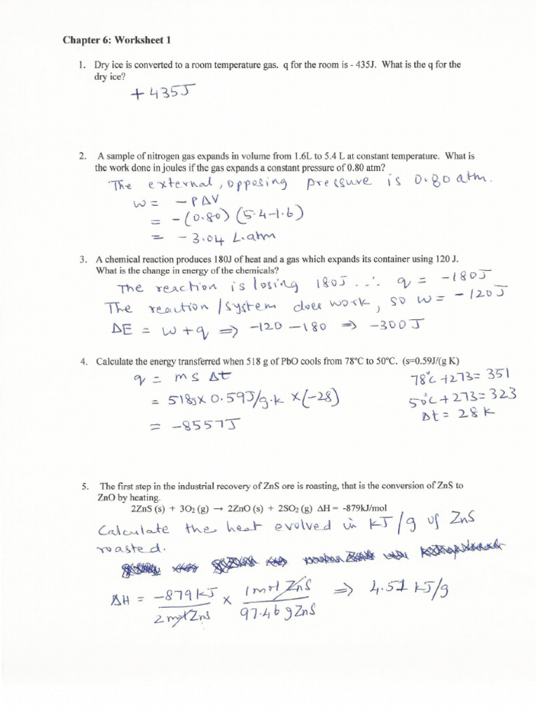 Chapter 6 Worksheet 1 Pdf