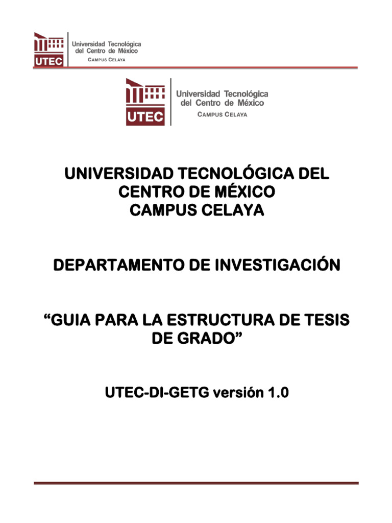 Guia Tesis | PDF | Teoría | Datos