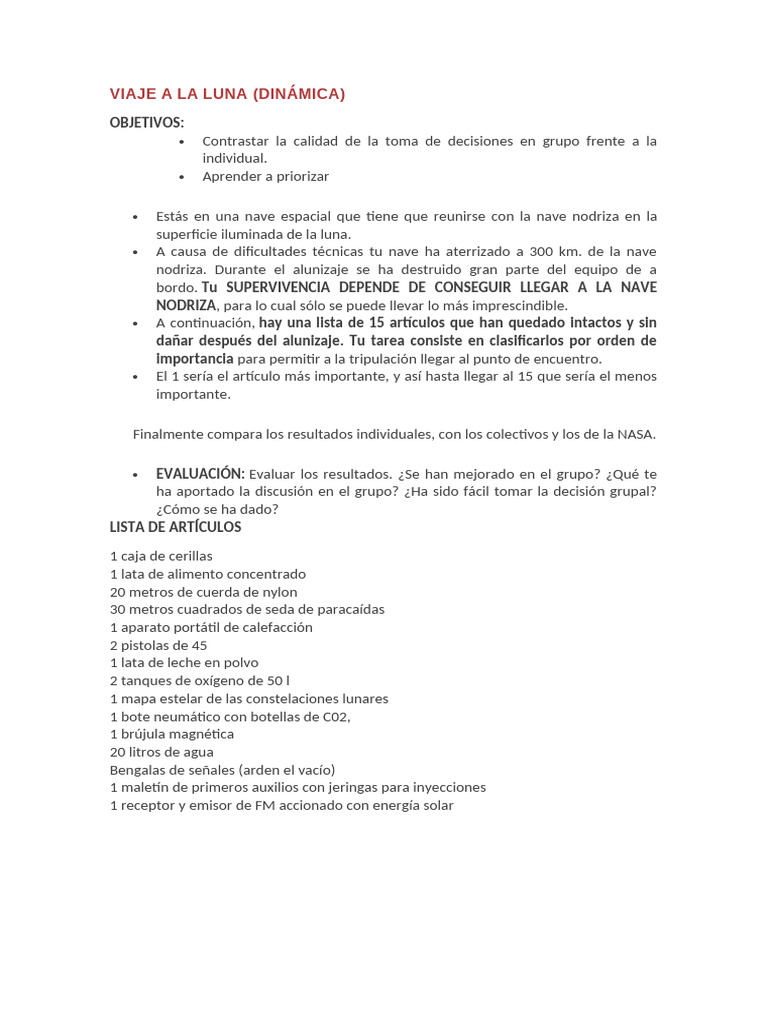 Ejercicio Grupal (Dinamica) Mayo2025 | PDF