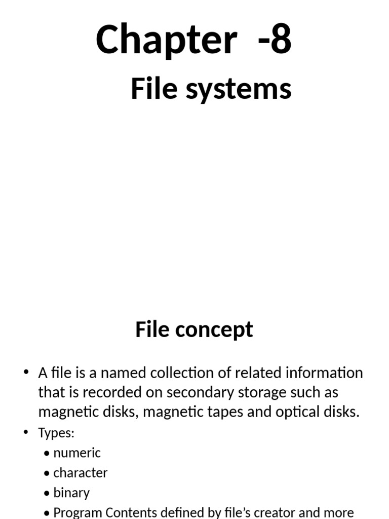 Oschapter 8 | PDF | File System | Computer File