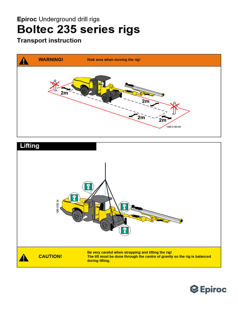 9852 2004 01c Transport Instruction General Boltec 235 | PDF