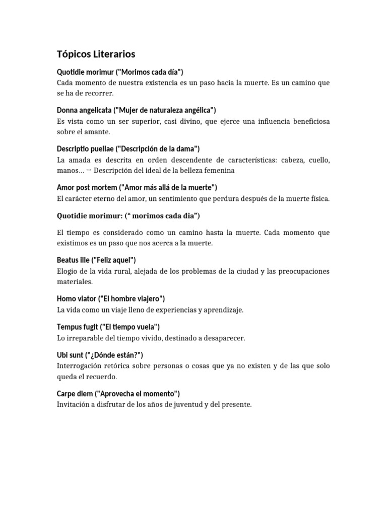 Topicos Literarios | PDF