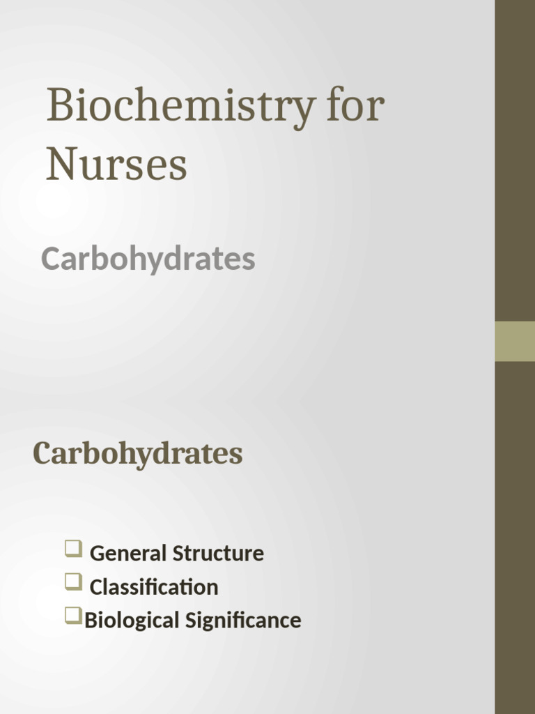 Biochemistry Lec. (Carbohydrates) | PDF | Carbohydrates | Polysaccharide