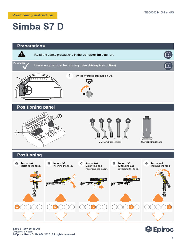 TIS0004214.001 en-US Positioning Simba S7 D - Mk4 | PDF