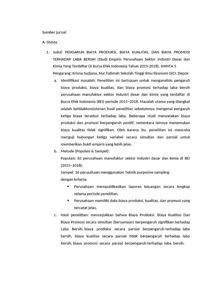 Review Jurnal (JUDUL TA) | PDF