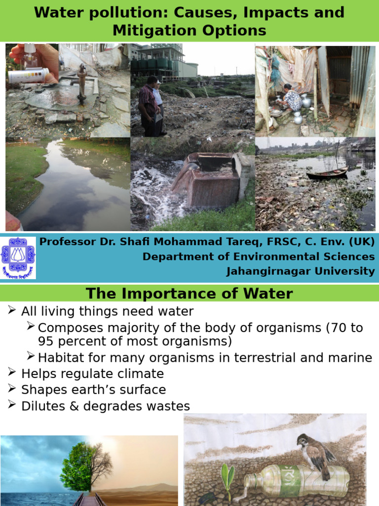 WK-3 Water Pollution Causes and Impact of Bangladsh SMTareq | PDF ...