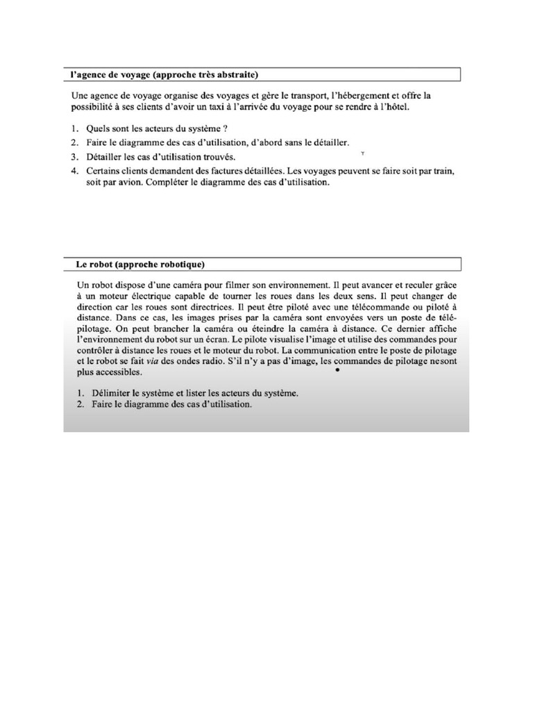 TD Cas Utilisation Classse | PDF