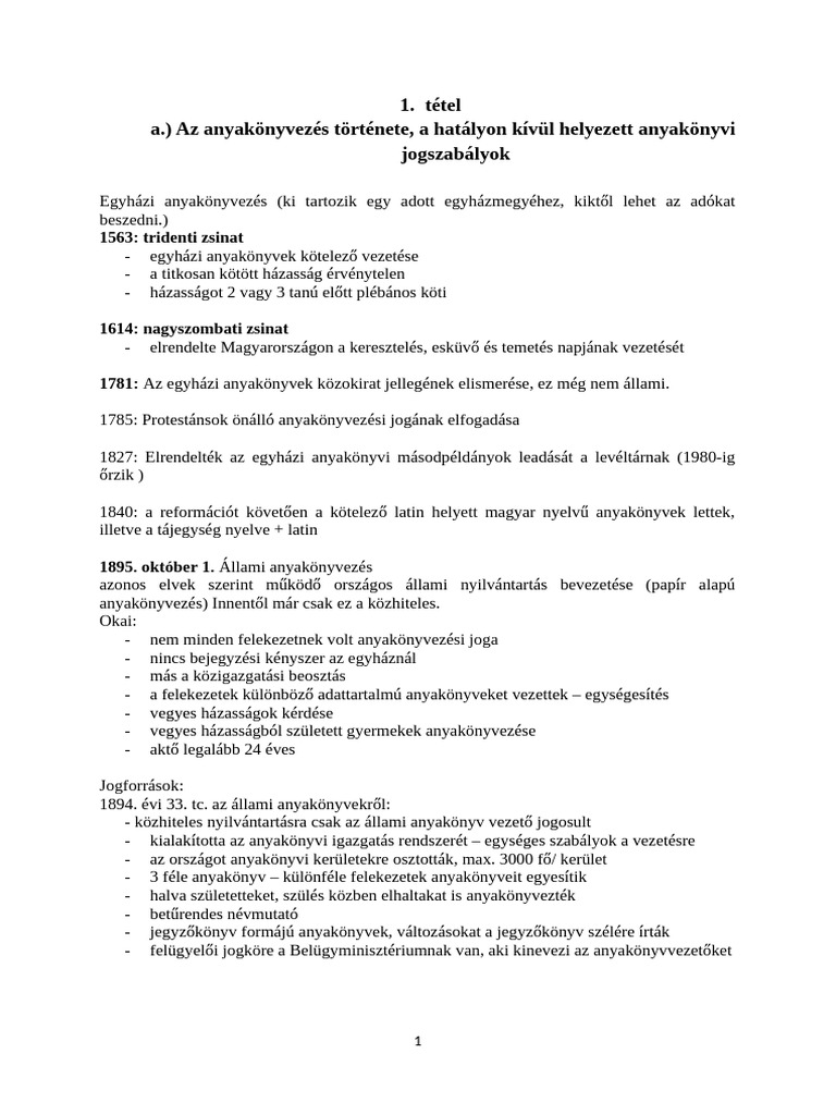 Tétel | PDF
