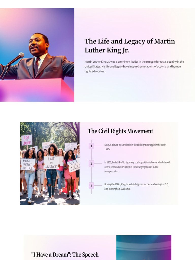 Martin Luther JR and Rosa Parks | PDF