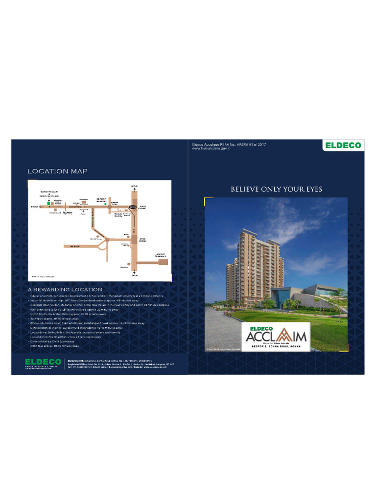 Eldeco Accolade, Sector 2 Sohna | PDF