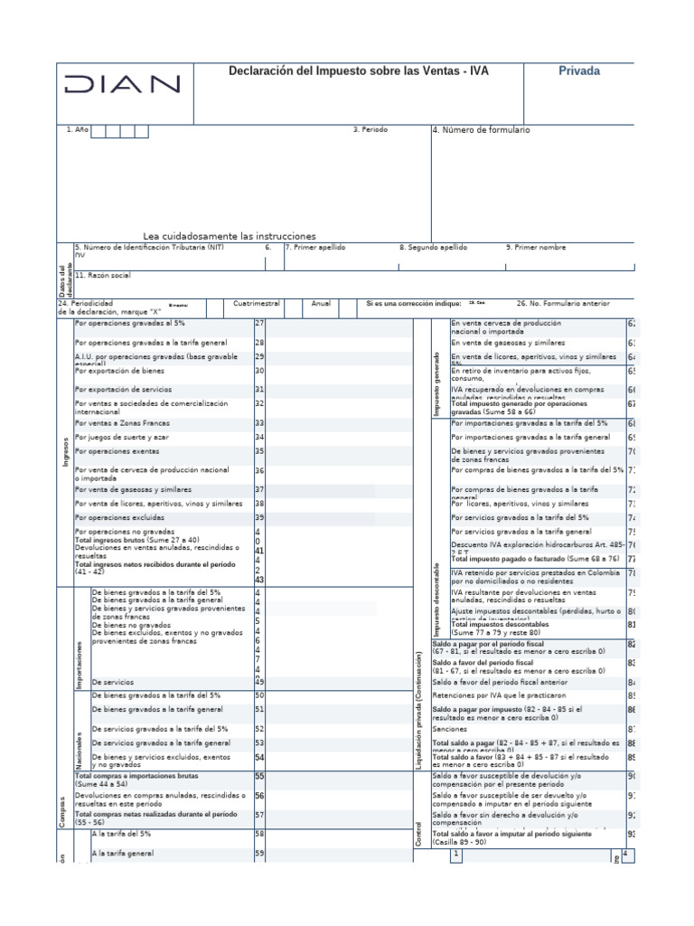Formulario 300 2025 | PDF | Contabilidad | Impuesto al valor agregado