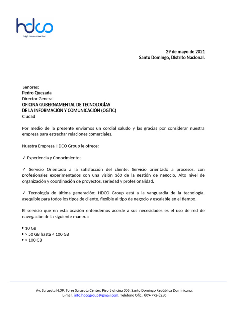 Hdco Group-Data Center Ogtic | PDF | Economias