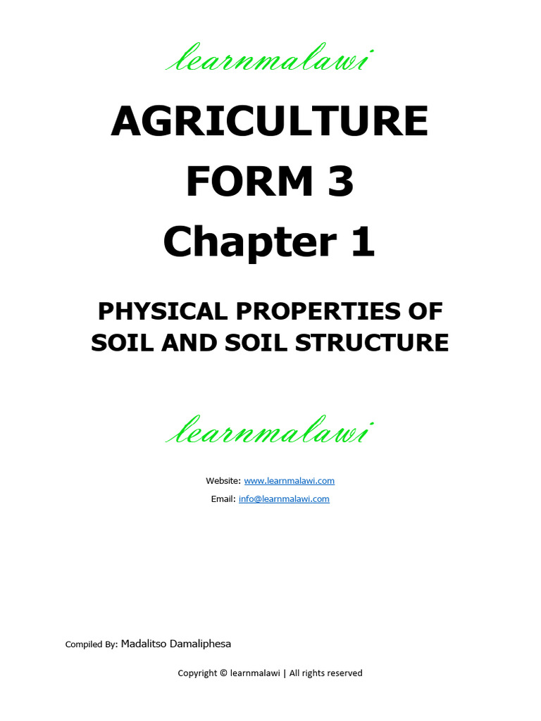 1 Physical Properties of Soil | PDF | Soil | Earth Sciences