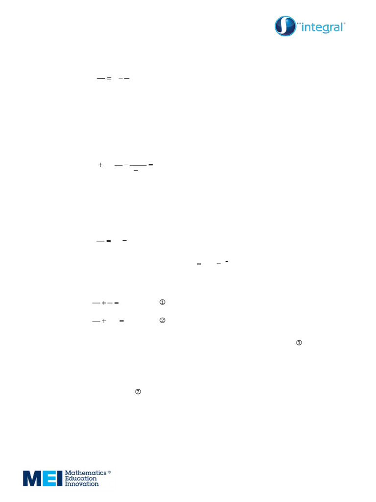 Edexcel A Level Further Maths - First Order DEs | PDF | Subtraction ...