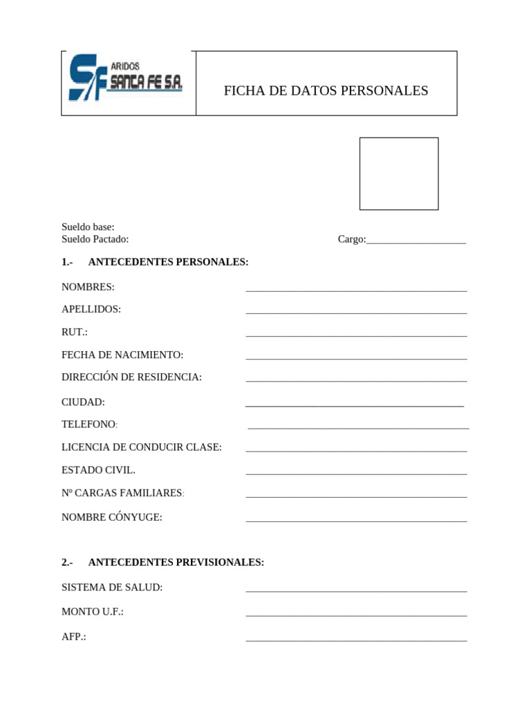 Ficha de datos | PDF