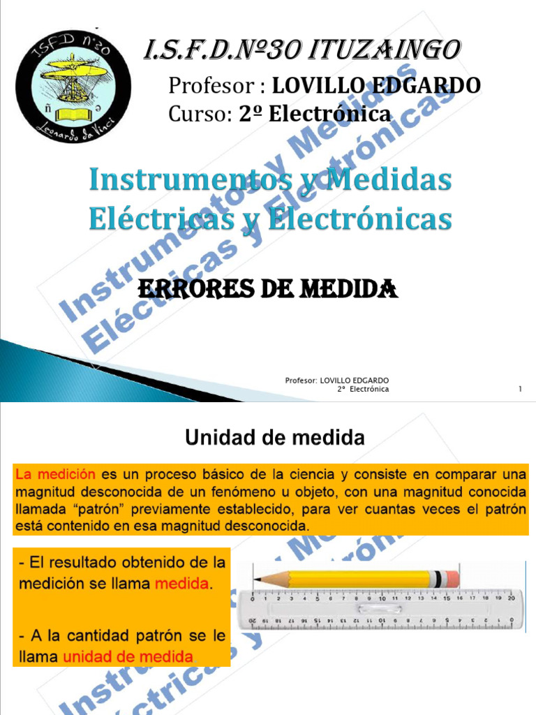 Errores de Medida | PDF | Exactitud y precisión | Dispersión estadística