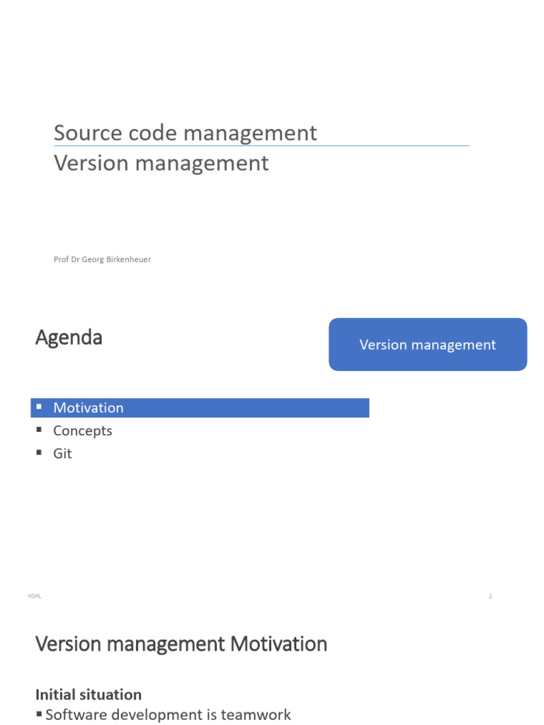 Programmieren2 SourceCodeManagement STG en-GB | PDF | Version Control ...