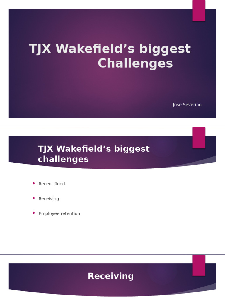 TJX Biggest Challenges 3 | PDF