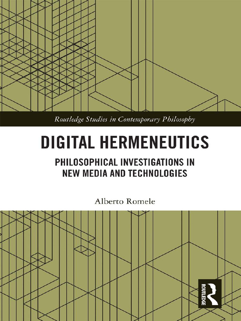 Alberto - Romele - Digital - Hermeneutics - Overturech1 | PDF | Hermeneutics | Martin Heidegger