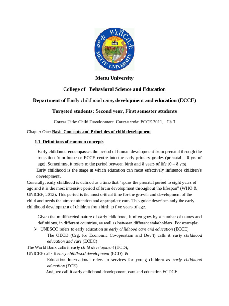 Child Development Courses | PDF | Adolescence | Infants