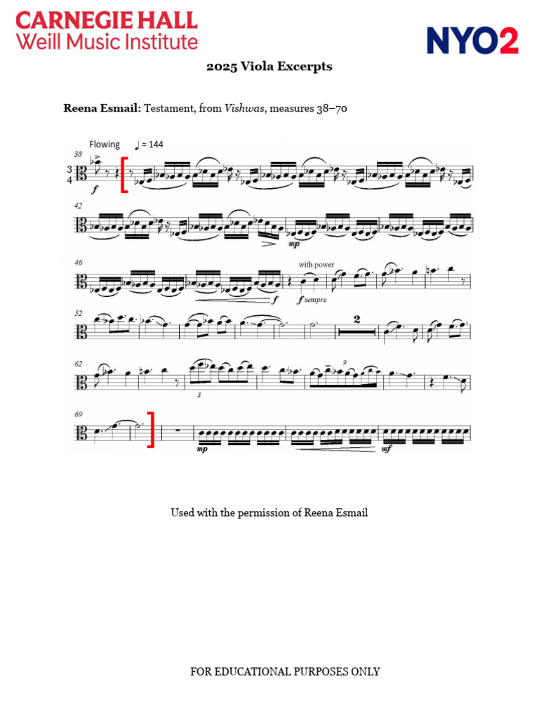 Viola Excerpts | PDF