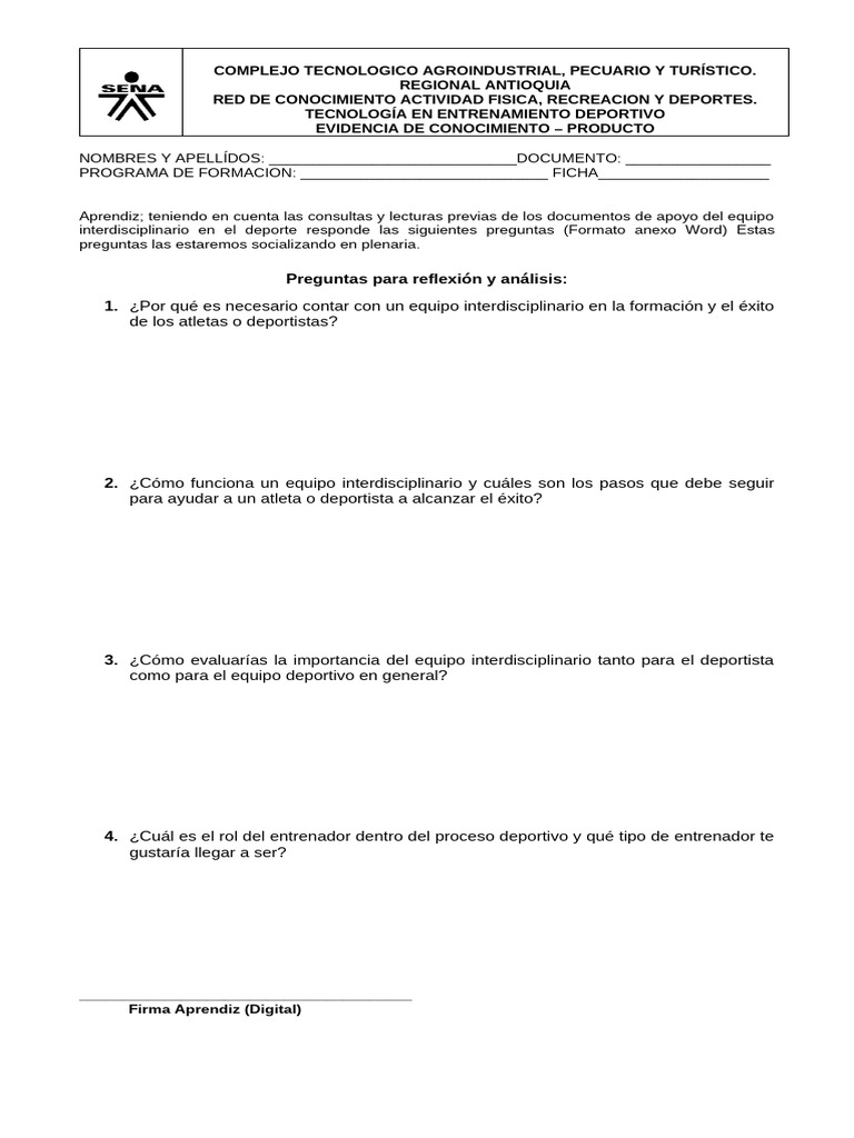 Preguntas para Reflexión y Análisis | PDF