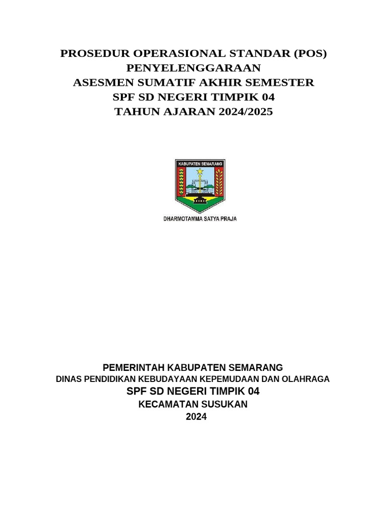 Pos Pas Asas 2025 | PDF