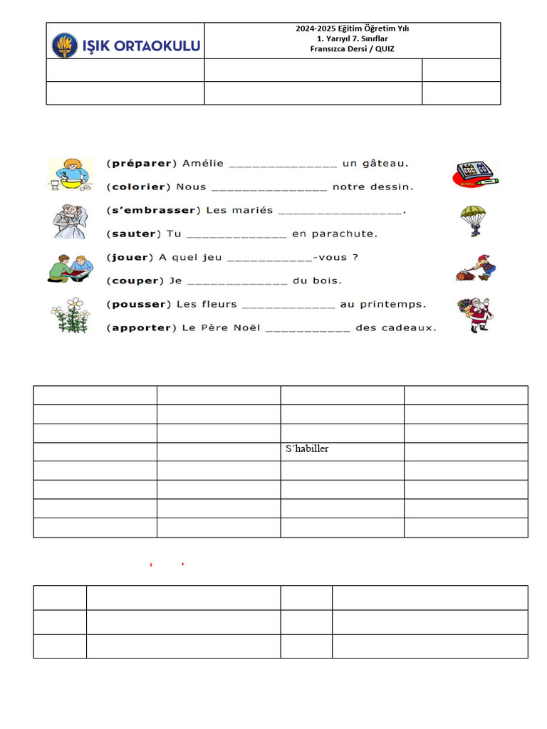 Quiz de conjugaison et futur proche en français | PDF