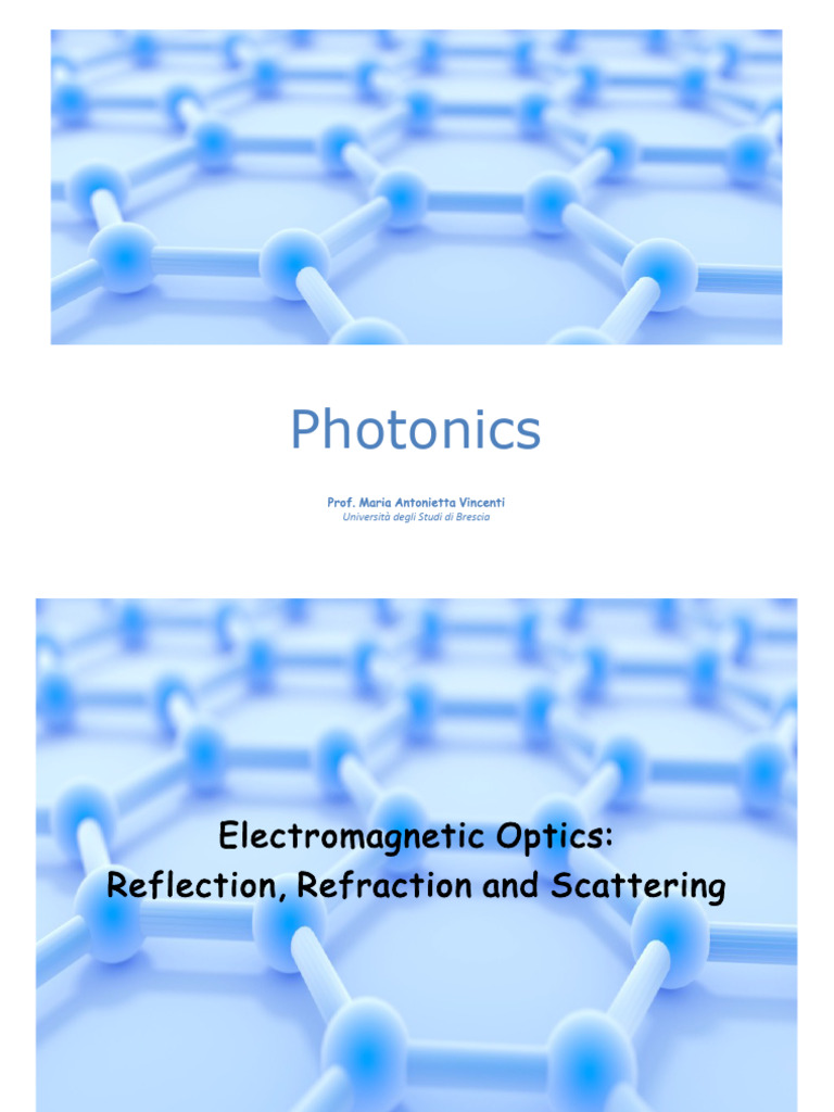 Lecture 4 Reflection Refraction Scattering Diffraction | PDF | Scattering | Diffraction