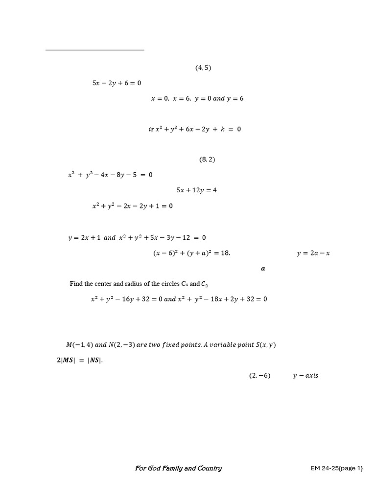 11 h4 Emaths | PDF | Circle | Tangent