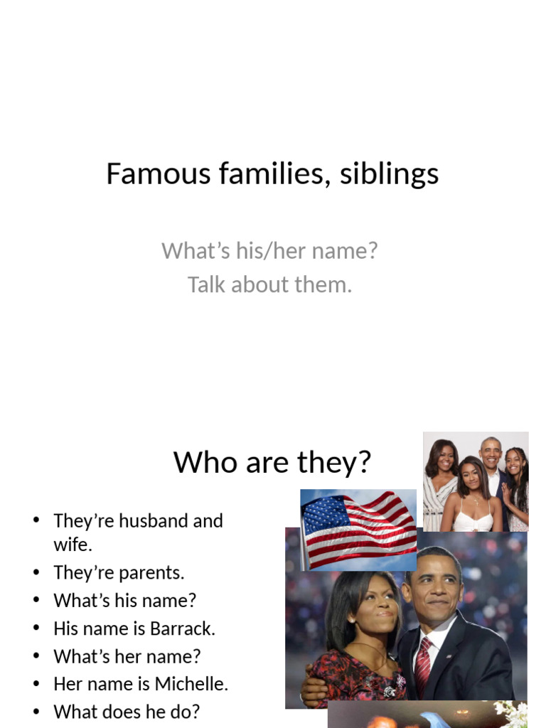 Famous Families, Siblings | PDF