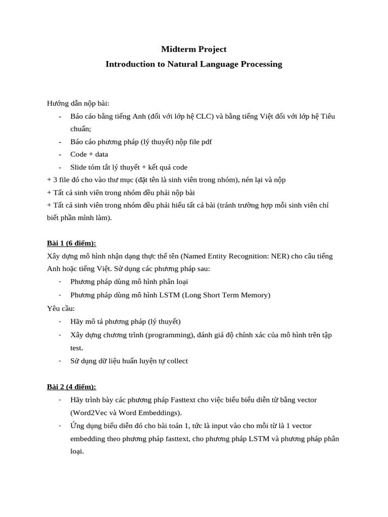 Midterm Project NLP | PDF