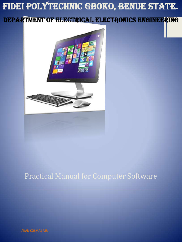 EEC 112 Practical Manual | PDF | Typefaces | Computer Keyboard