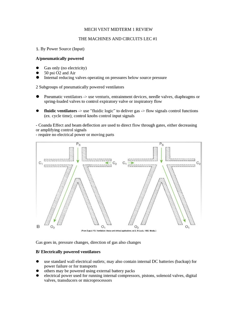 Mechanical Ventilator Review Guide | PDF | Exhalation | Breathing