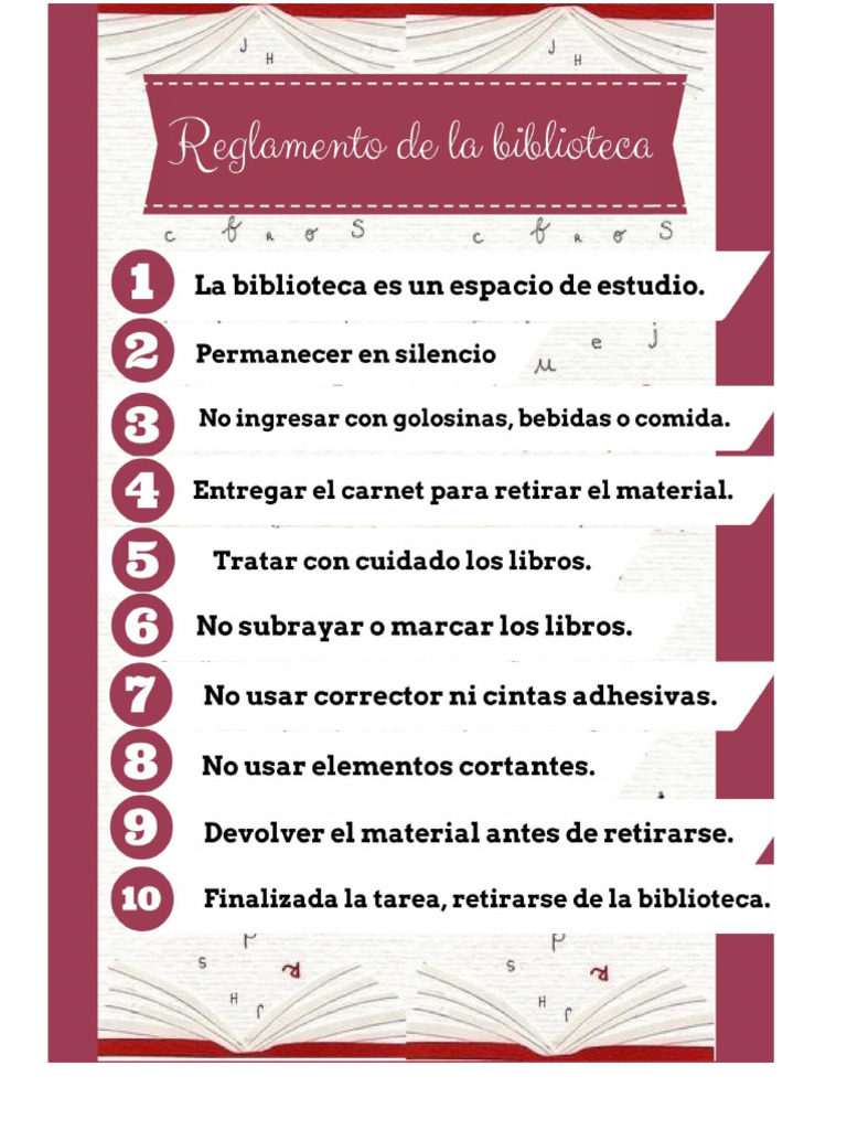 Reglamento De Biblioteca Pdf