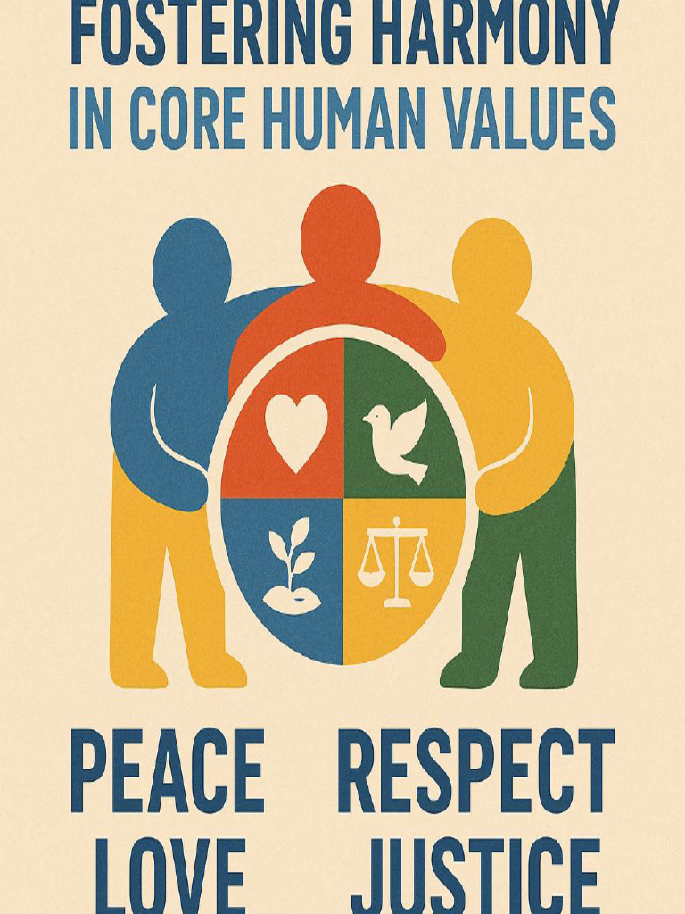 Fostering Harmony in Core Human Values Poster | PDF