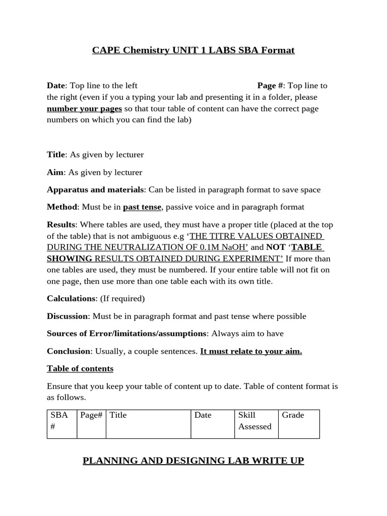 Lab Write Up Instructions | PDF