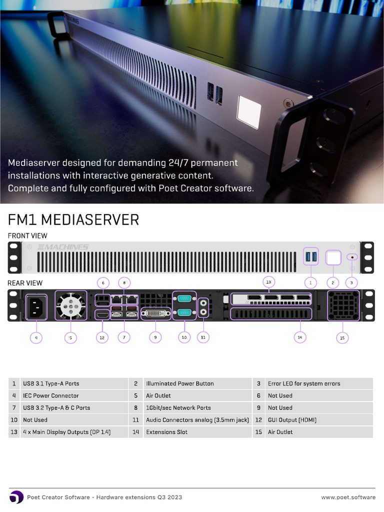 FM1 Media Server - POET | PDF