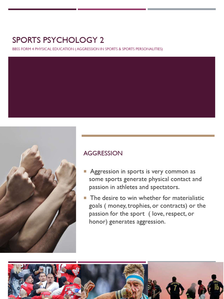 Sports Psychology 2 (Agression) | PDF | Extraversion And Introversion ...