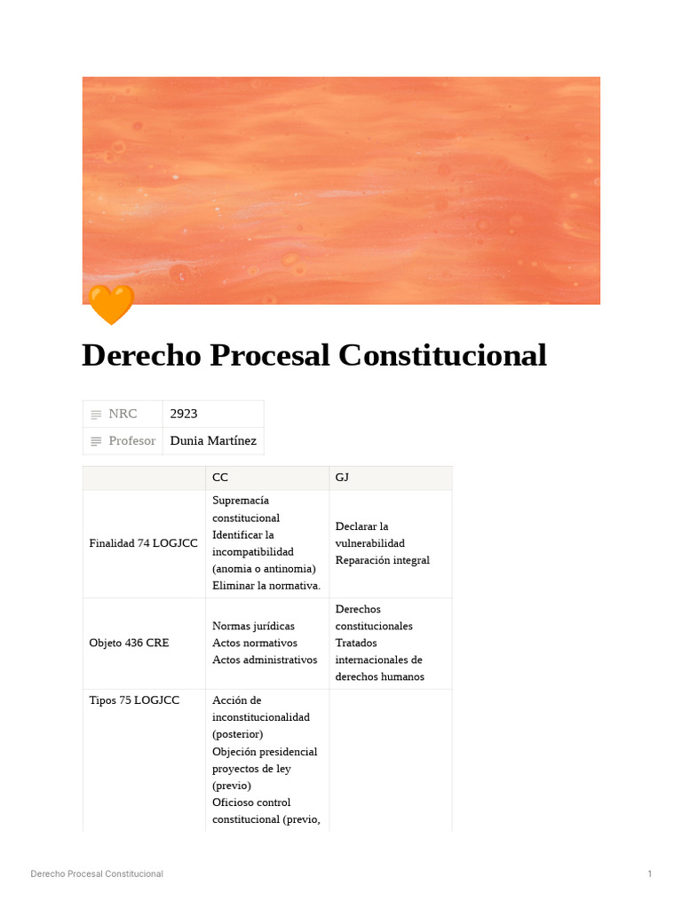 Derecho Procesal Constitucional | PDF | Constitución | Derechos