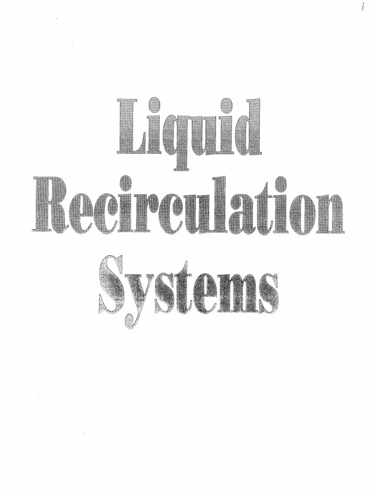 Recirculation Systems | PDF