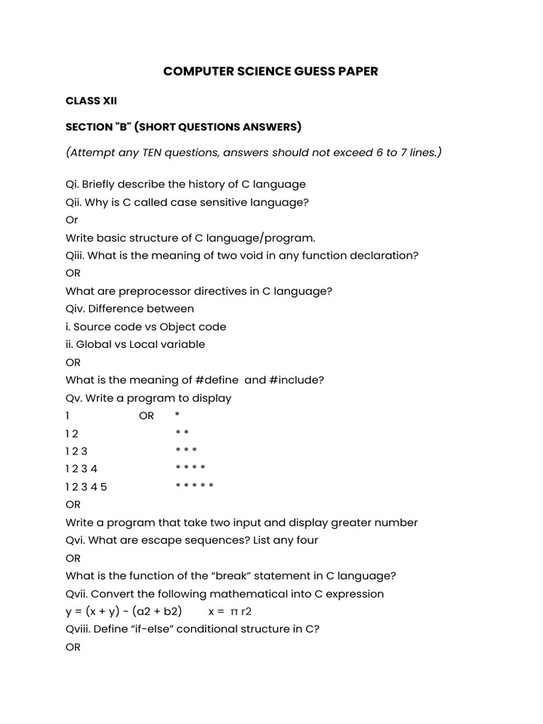 Xii Computer Gp | PDF